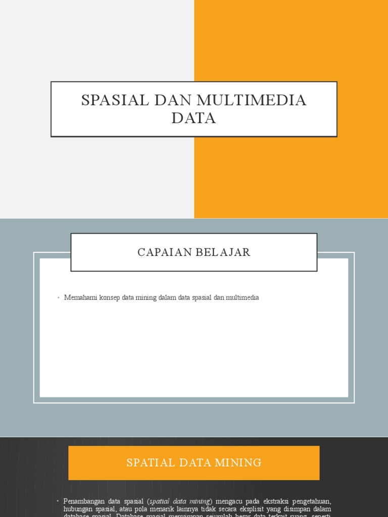 Penambangan Data Spasial dan Multimedia | PDF