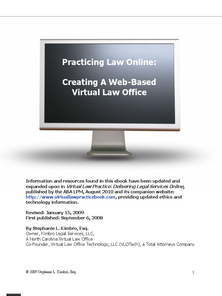 Practicing Law Online: Creating A Web-Based Virtual Law Office | PDF ...