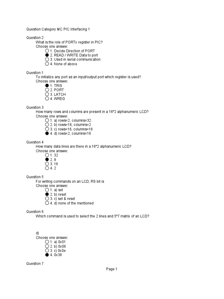 MC Pic Interfacing 1 Unit 5 | PDF | Input/Output | Computer Engineering