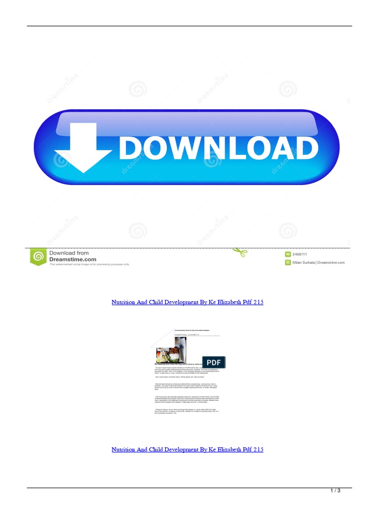 Child Nutrition & Development Guide | PDF | Relationships | Child ...