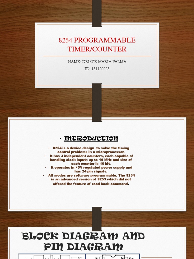 8254 MICROPROCESSOR (Driste) | PDF | Electrical Engineering | Computer ...