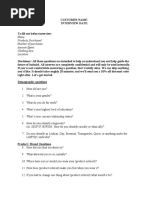 Questionnaire For Perfume | PDF | Perfume | Odor