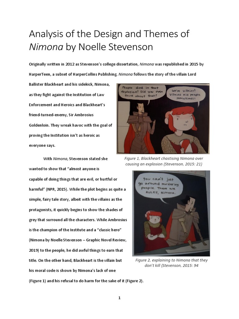 Analysis of Heroes and Villains in Nimona | PDF | Hero