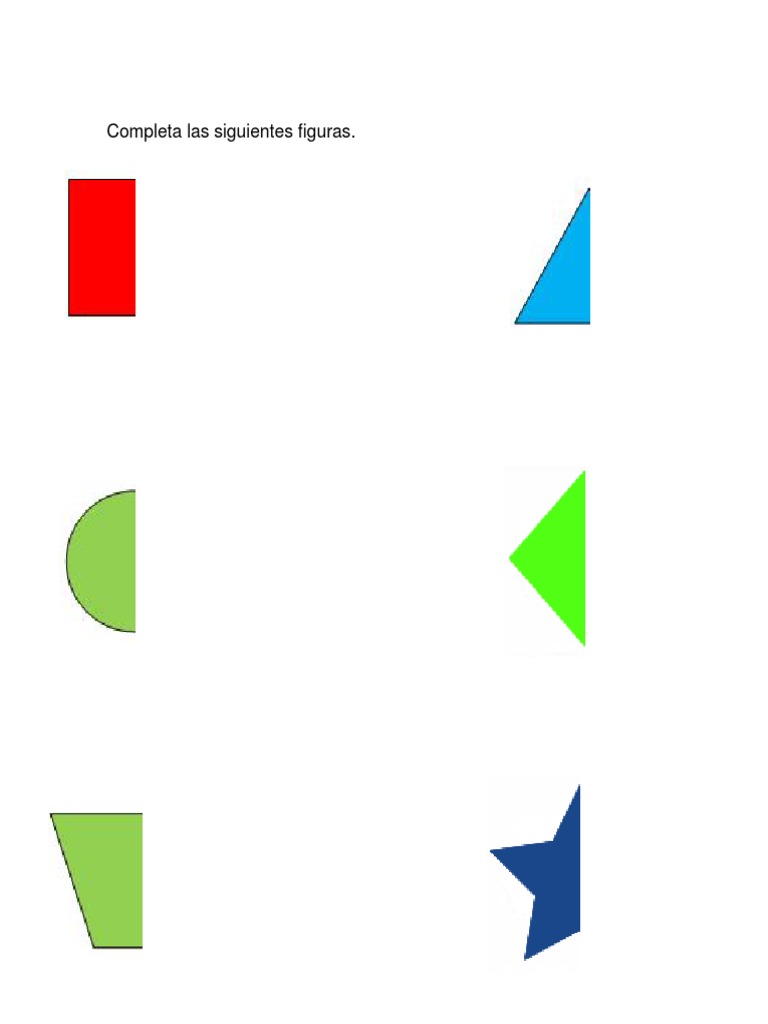 Actividad de Completar Figuras | PDF