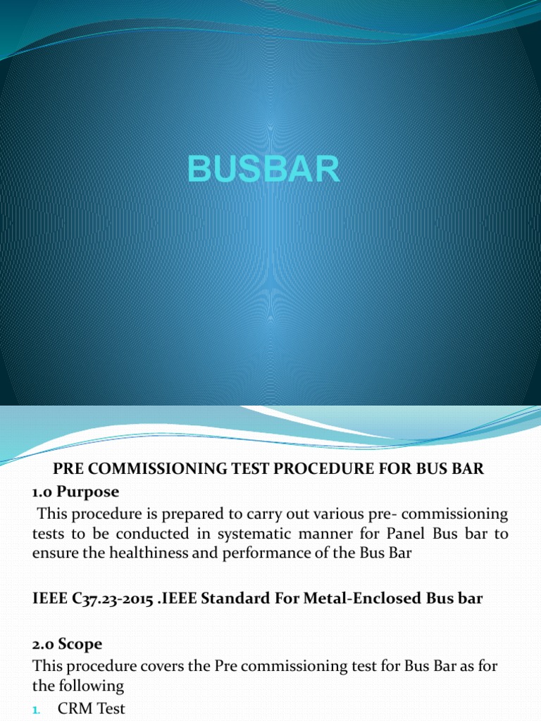 9 Busbar | PDF | Occupational Safety And Health | Fuse (Electrical)