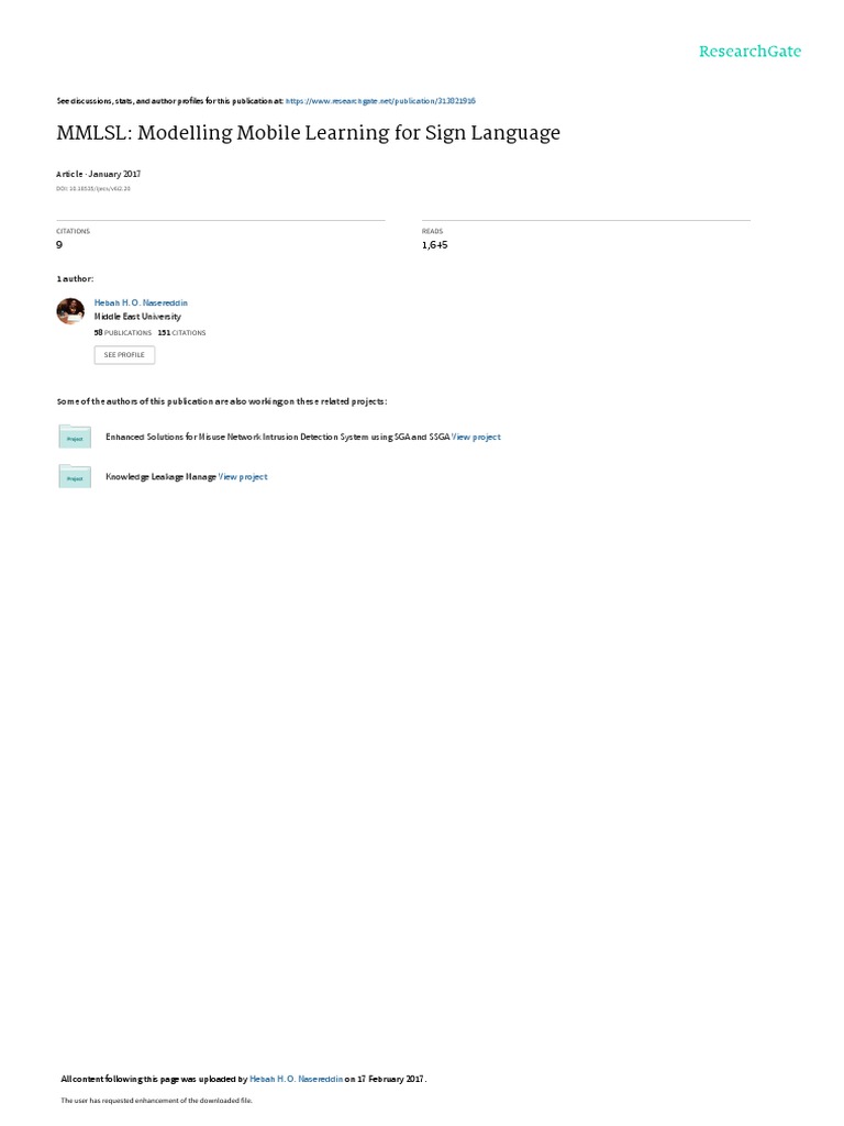 Mobile To Sign Language | PDF | Educational Technology | Mobile Technology