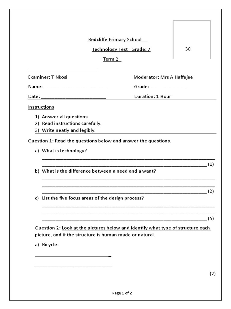 Technology Grade 7 | PDF | Communication
