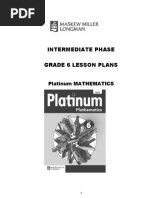 Platinum Mathematics Grade 6 Lesson Plans | PDF | Fraction (Mathematics ...