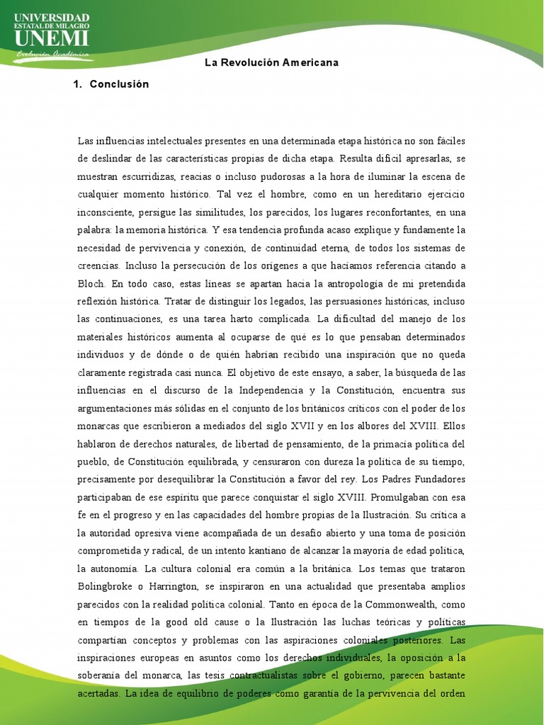 La Revolución Americana-3 | PDF | Era de iluminacion | Constitución