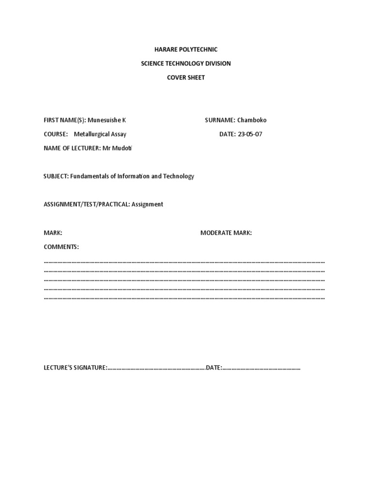 Cover Page..... - 1 | PDF