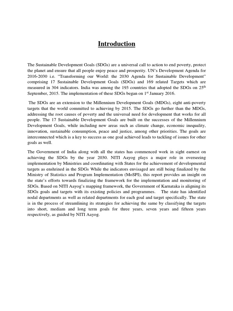 Revised SDG Introduction 06122019 | PDF | Sustainability | Climate Change