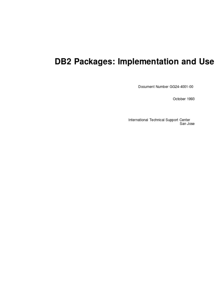 GG 244001 | PDF | Ibm Db2 | Ibm System I