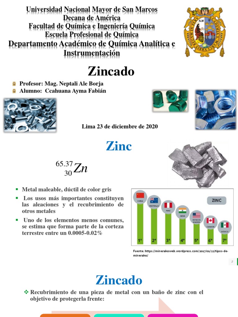 Zincado | PDF | Revestimiento | Zinc