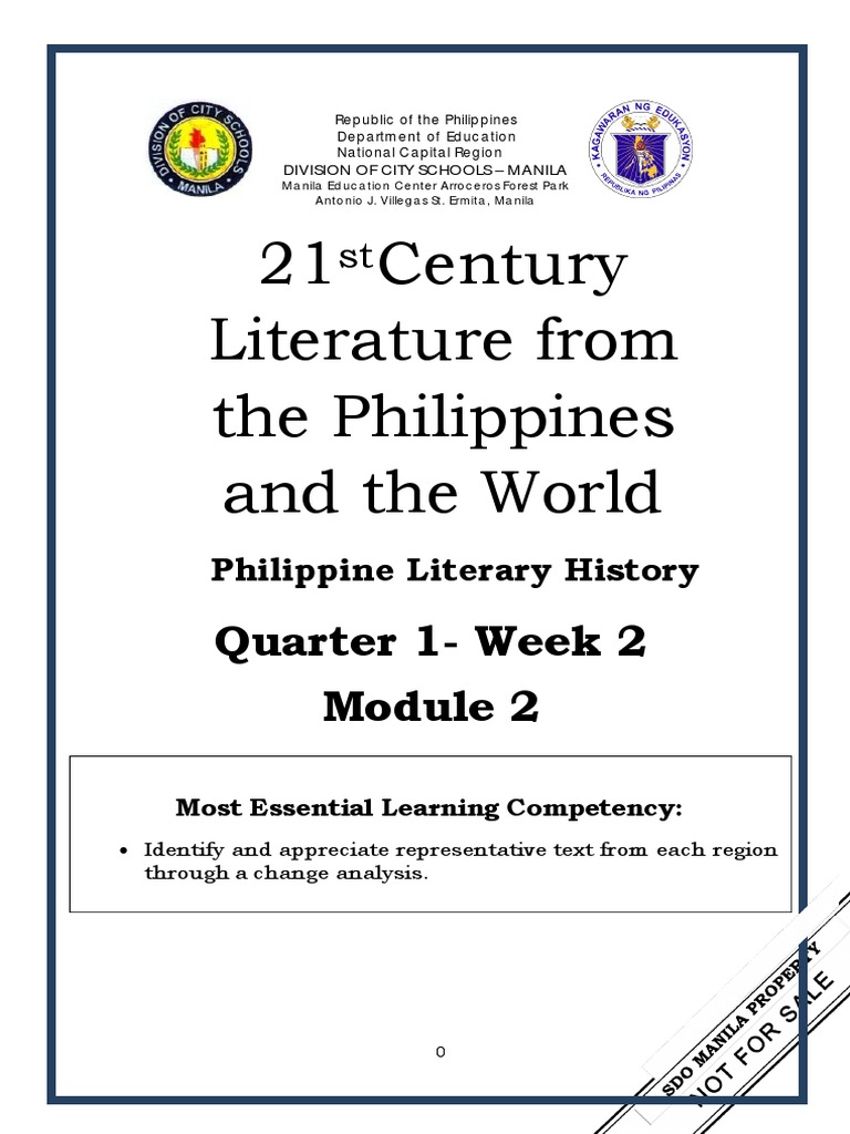 21ST CENTURY LITERATURE - Q1 - W2 - Mod2 | PDF