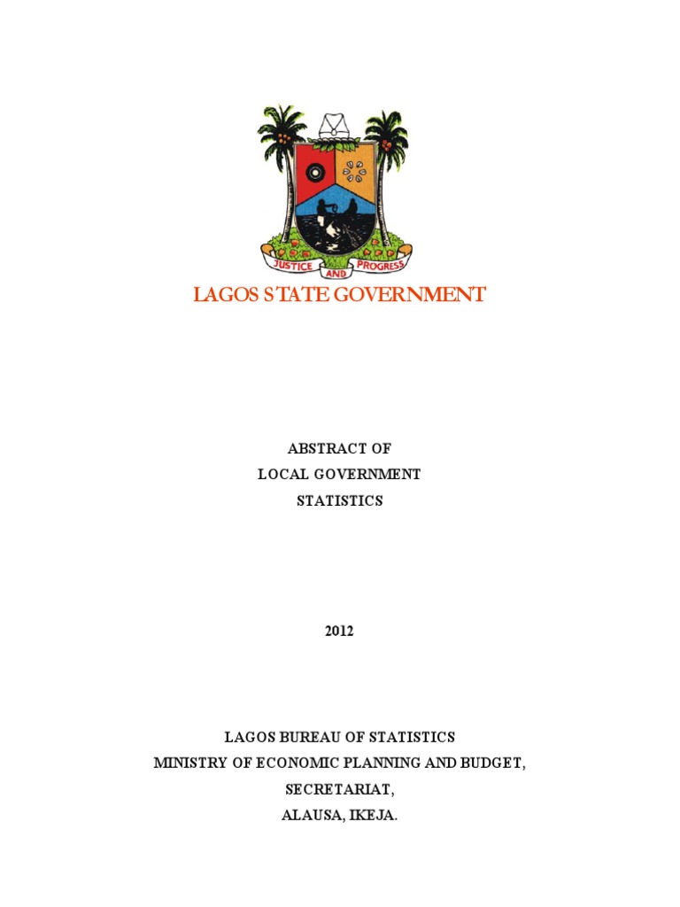 Lagos State LGA Statistics 2012 | PDF | Politics | Social Science