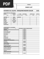 Check List Equipo Perforador Radial Sandvik DL 311-7 | PDF | Estilos de carrocería | Vehículo de ...