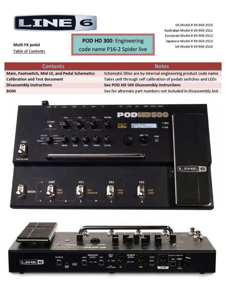 Engineering Document Detailing Testing Procedures and Parts Lists for ...