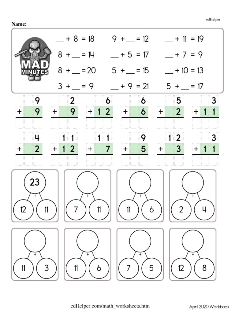 Math - Worksheets - Kindergarten - Printables 2 | PDF