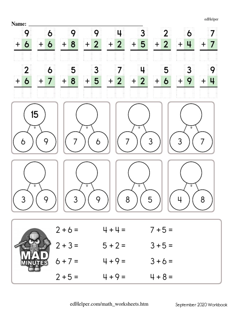Math - Worksheets - Kindergarten - Printables 3 | PDF
