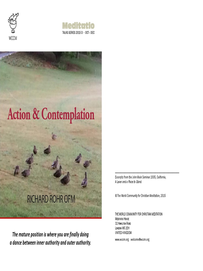 2015 Action & Contemplation Richard Rohr | PDF | Religious Behaviour ...