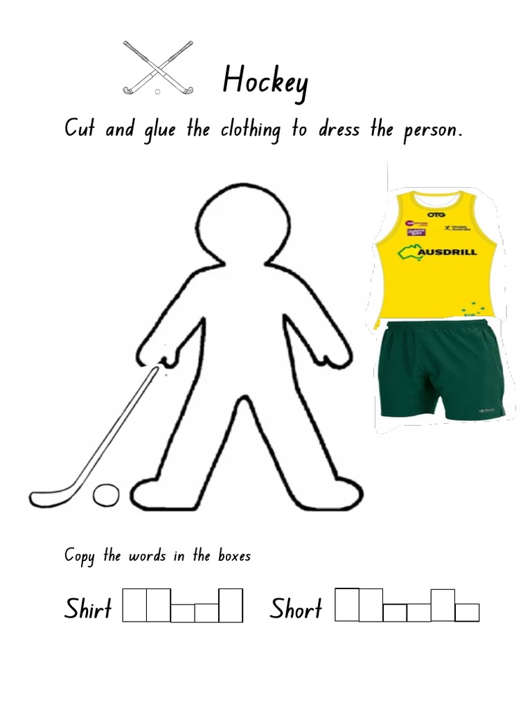 Hockey Dressing Activity | PDF