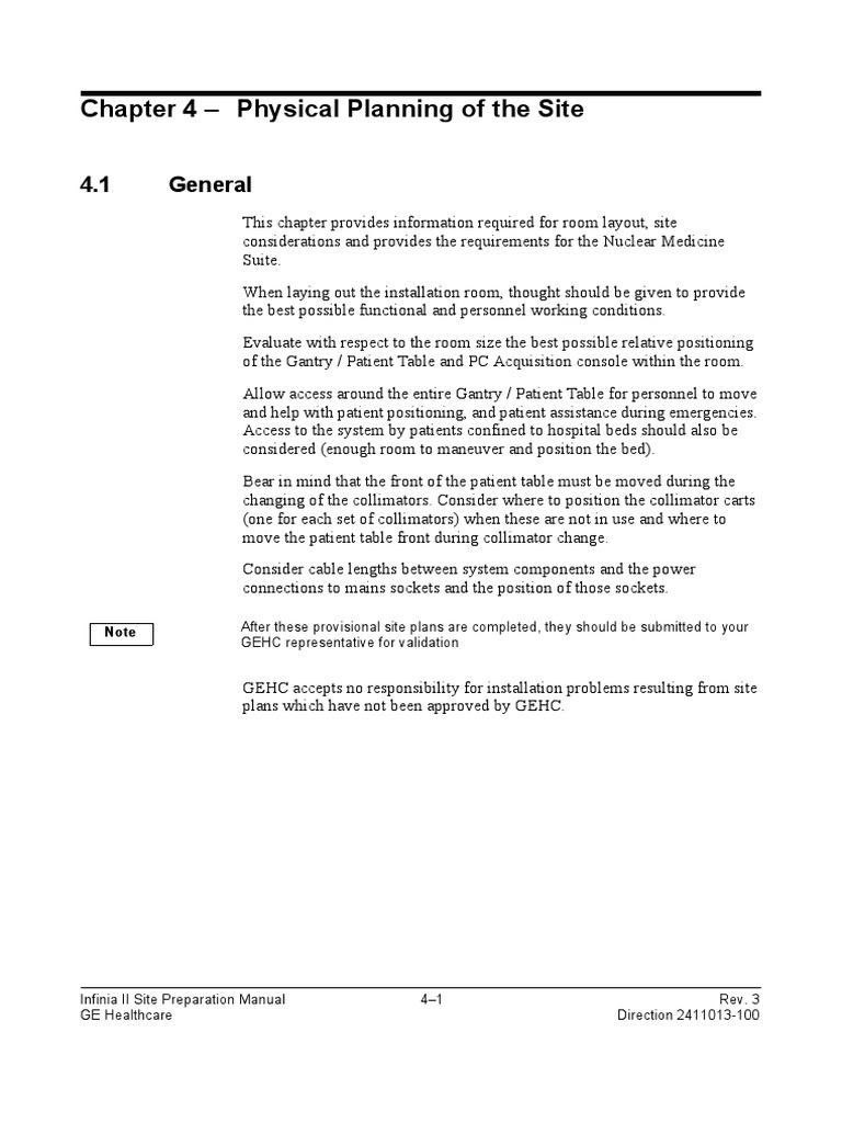 Chapter 4 Physical Planning of The Site: 4.1 General | PDF | Radiation ...