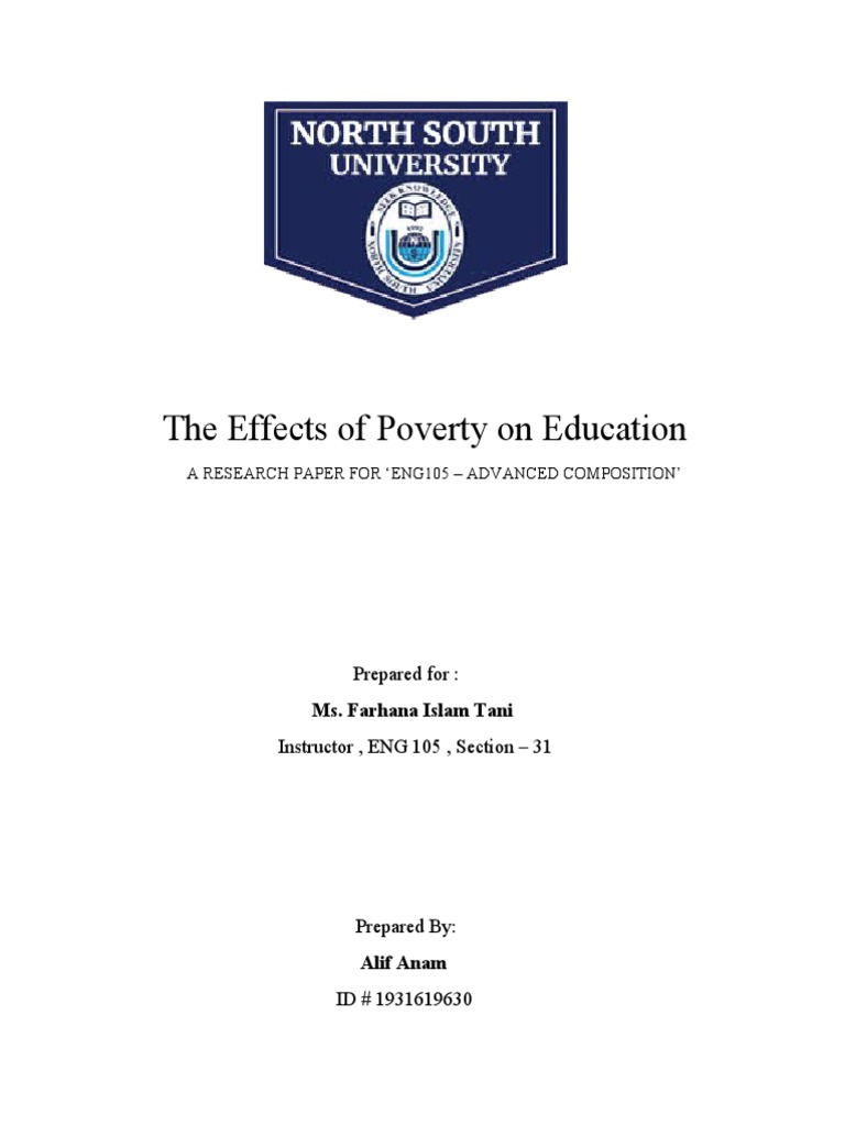 Effects of Poverty on Education Research | PDF | Poverty | Poverty ...
