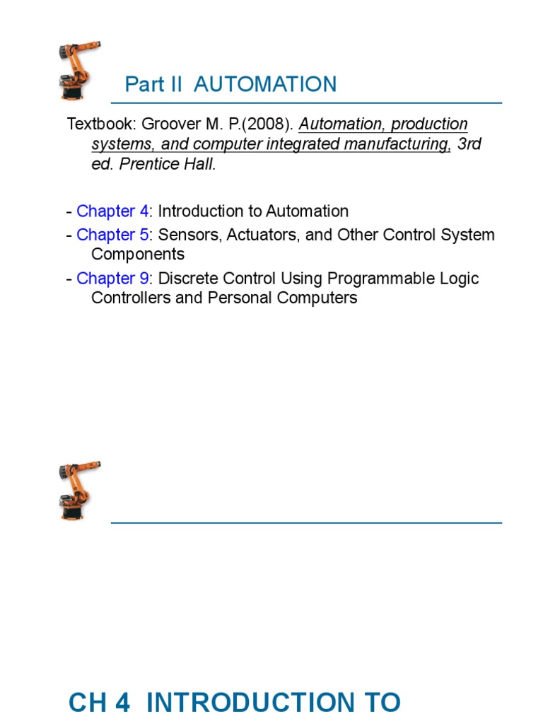 Automation Ch04 | PDF | Control System | Automation