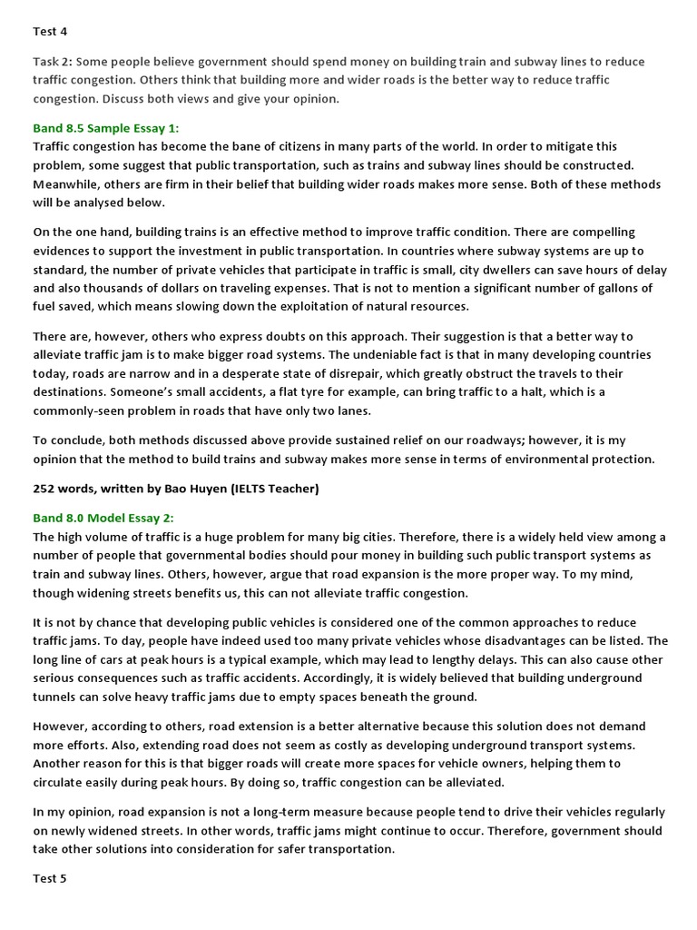 Band 8.5 Sample Essay 1:: 252 Words, Written by Bao Huyen (IELTS ...