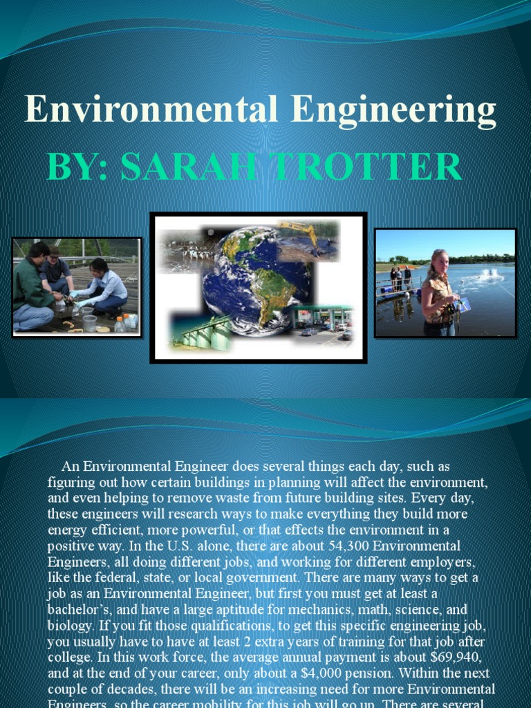 Overview of Environmental Engineering Careers | PDF | Engineer | Science