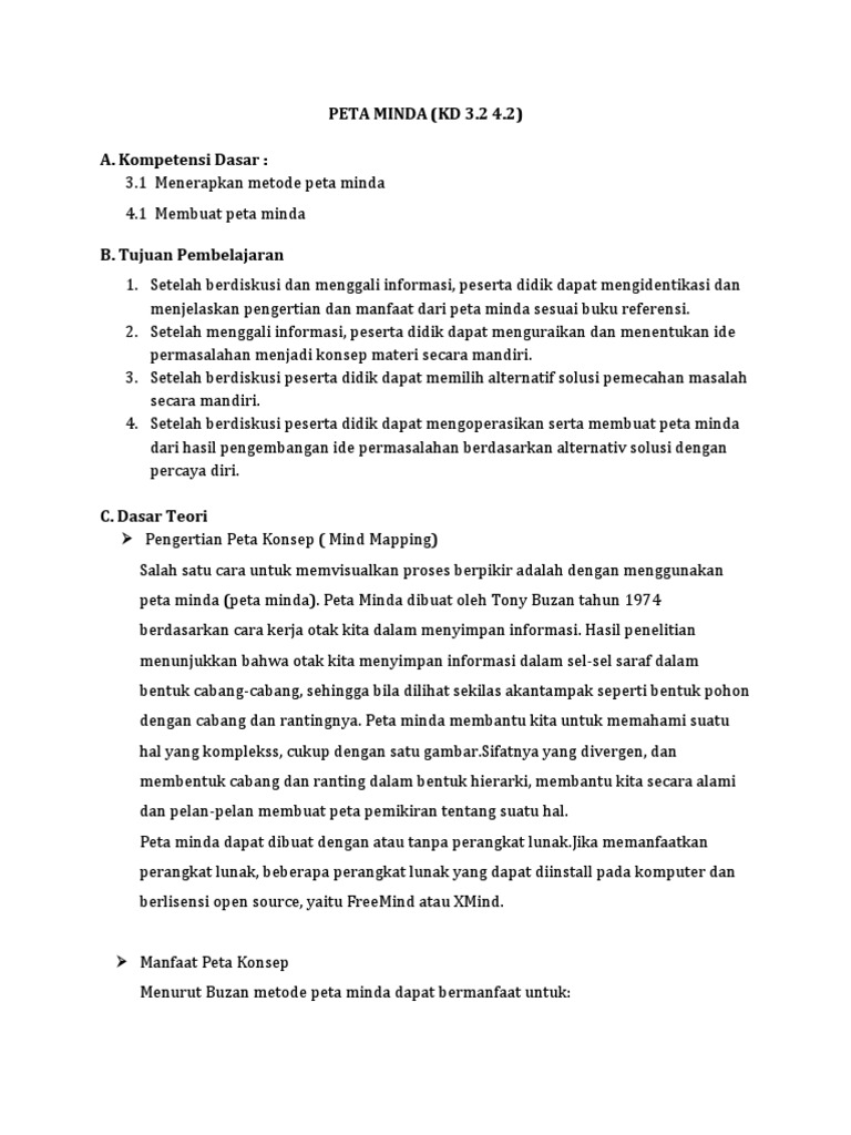 Handout Peta Minda | PDF | Seni | Komputer