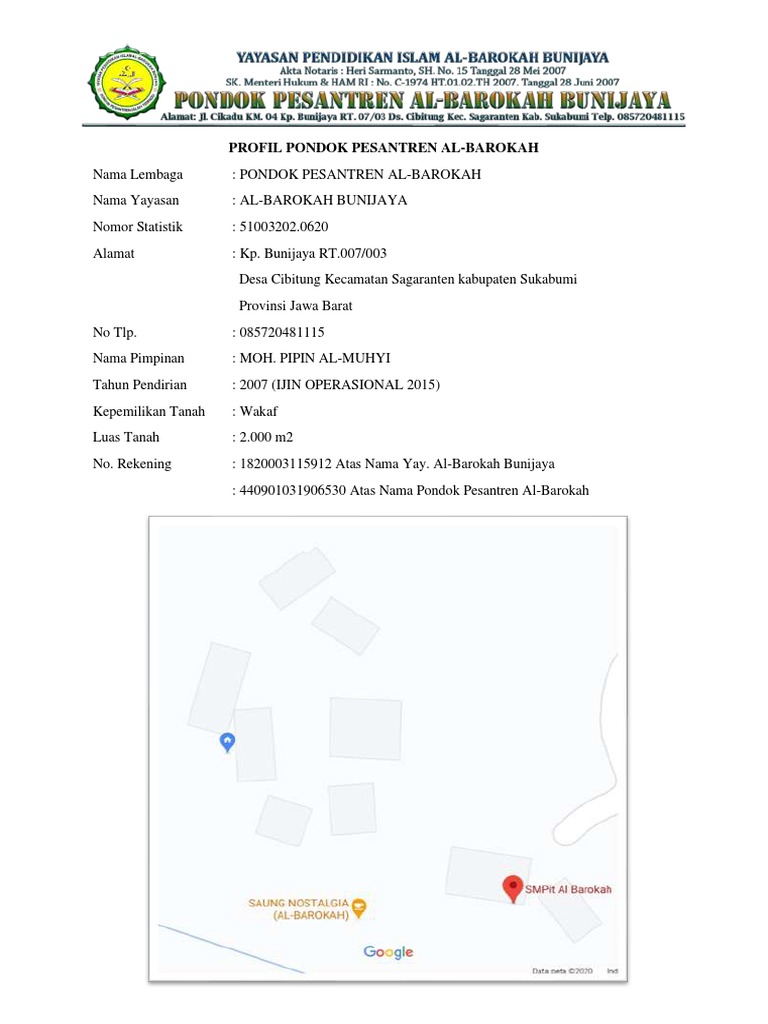 Profil Ponpes Al-Barokah | PDF
