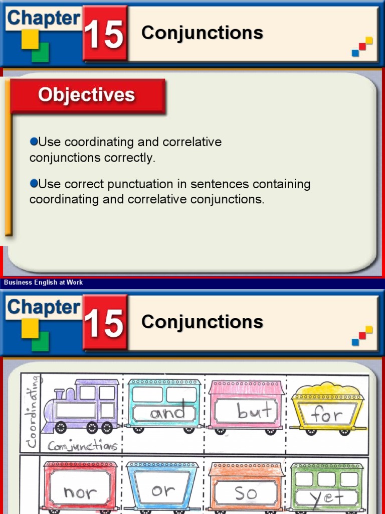 Conjunctions | PDF | Comma | Phrase