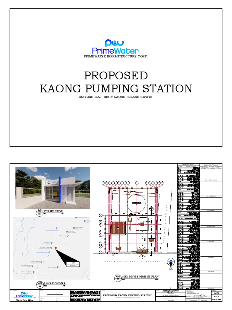 Proposed Kaong Pumping Station Plans | PDF | Buildings And Structures ...