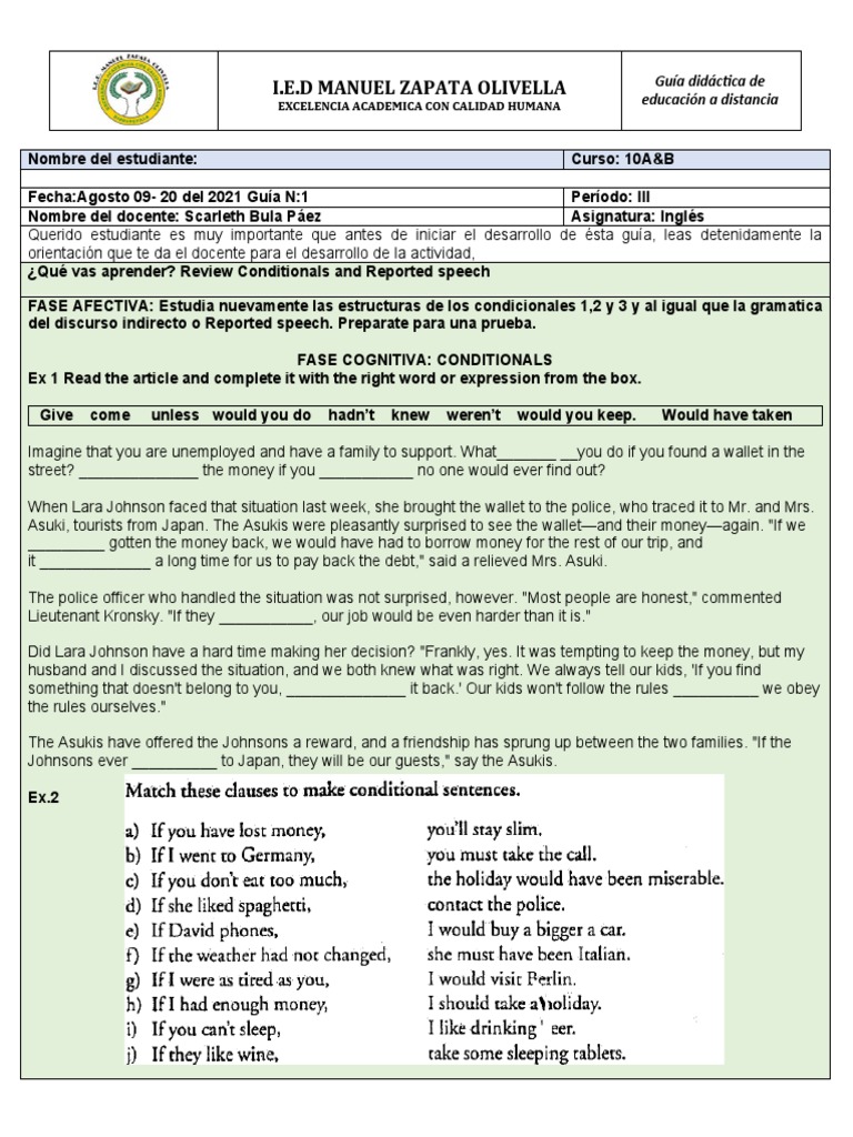 Distance Learning Guide for English | PDF
