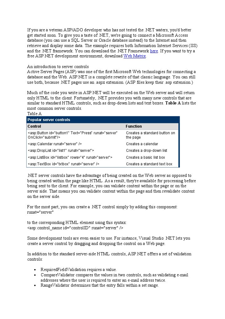 ASP Net Table Tutorial | PDF | Active Server Pages | Web Server