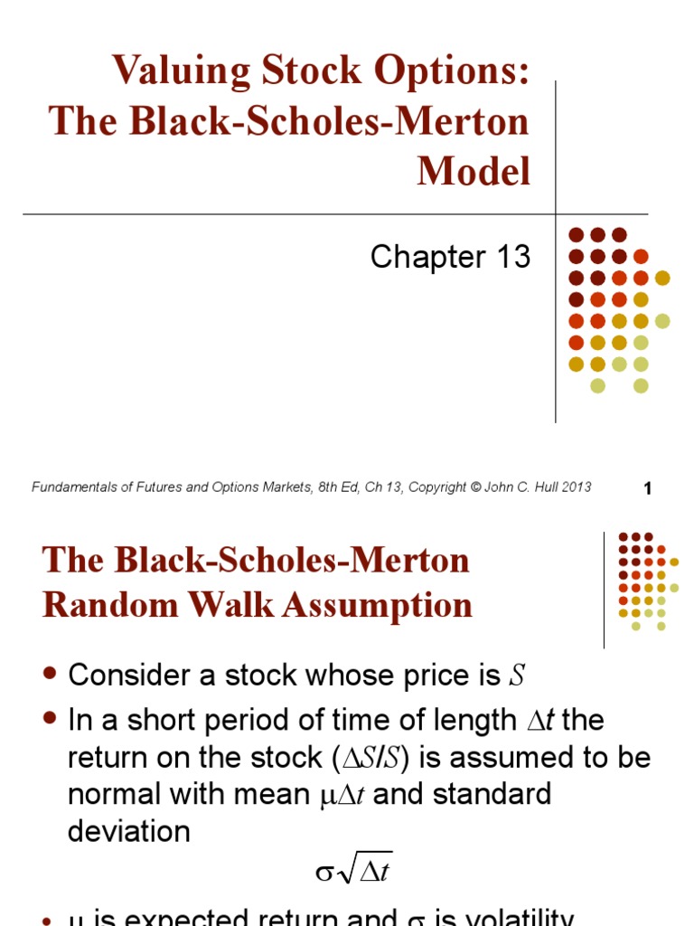 Valuing Stock Options: The Black-Scholes-Merton Model | PDF | Option ...