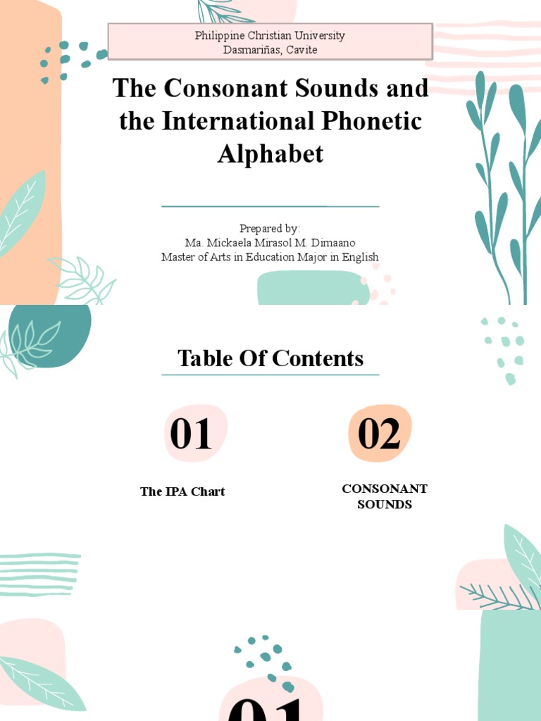 Ipa Chart and Consonant Sounds | PDF | Phonetics | Consonant