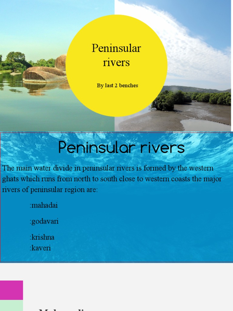 Peninsular Rivers: by Last 2 Benches | PDF | Bodies Of Water | Physical ...