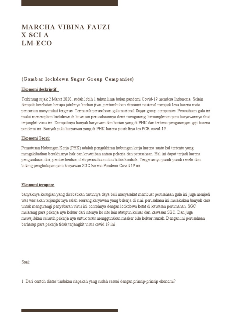 Marcha Vibina Fauzi (LM ECO) | PDF