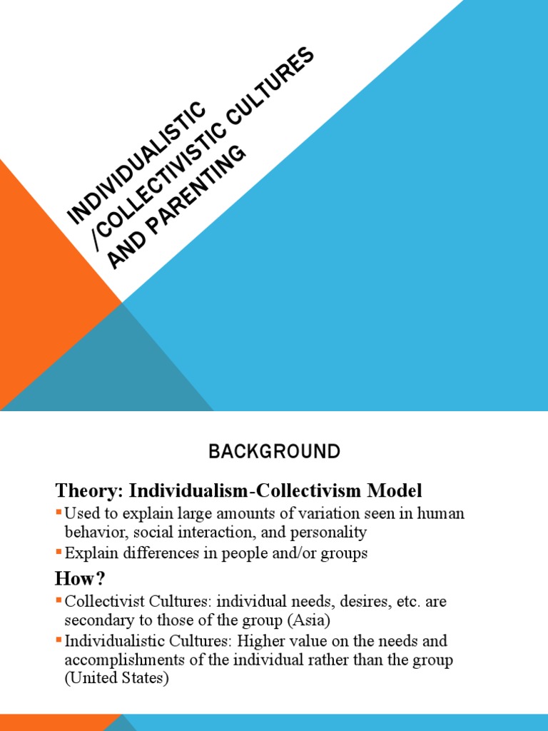 Individualistic vs. Collectivistic Cultures Presentation | PDF ...