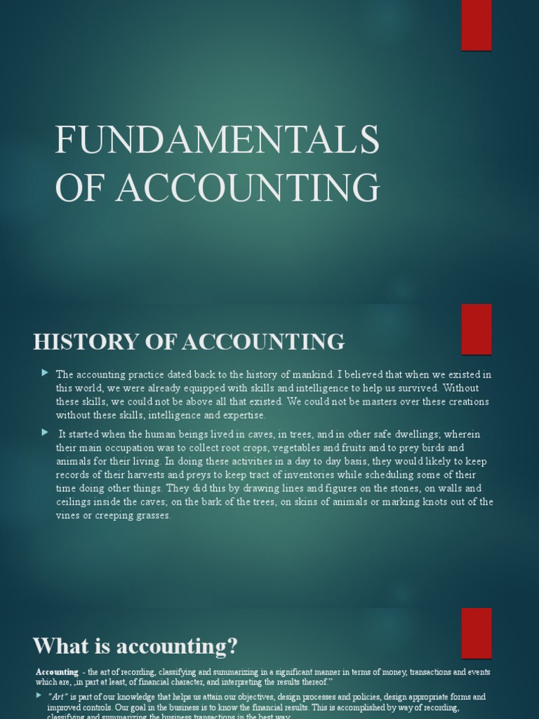 Fundamentals Of Accounting Pdf Accounting Retail