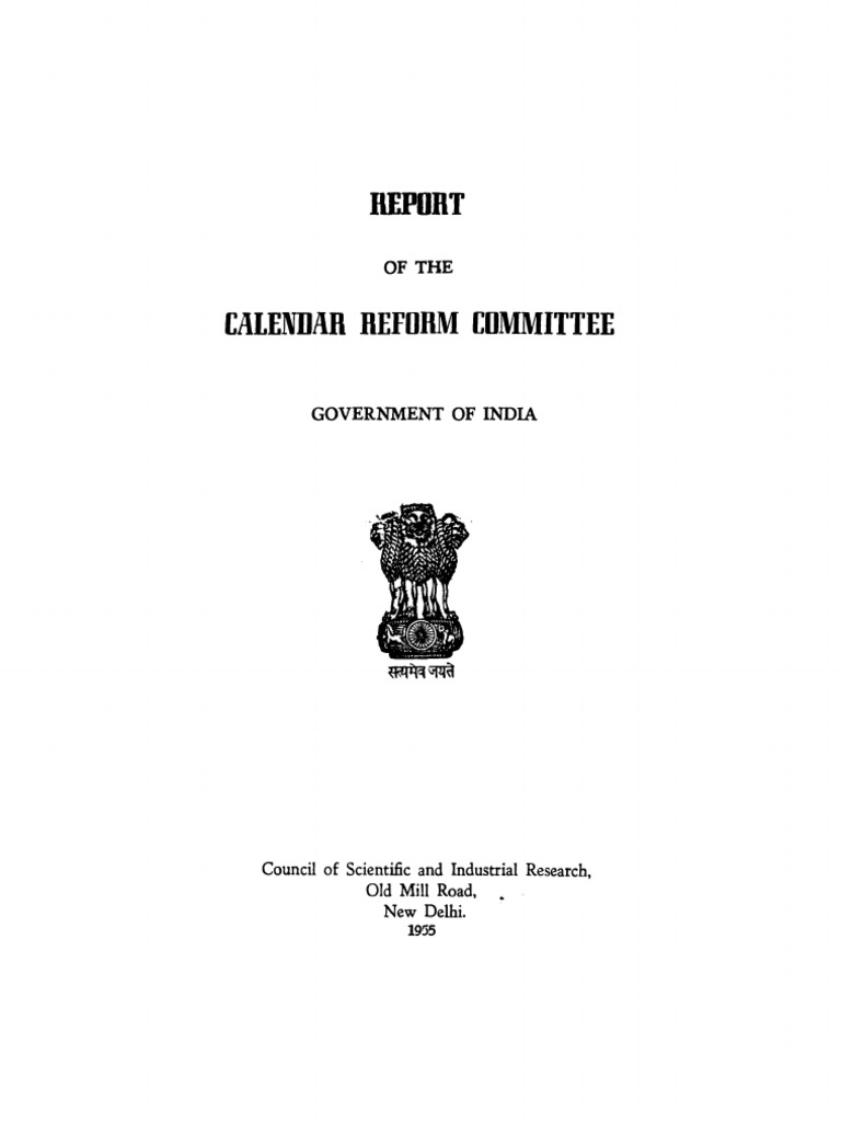 1955 Calendar Reform Committee Report | PDF | Calendar | Zodiac