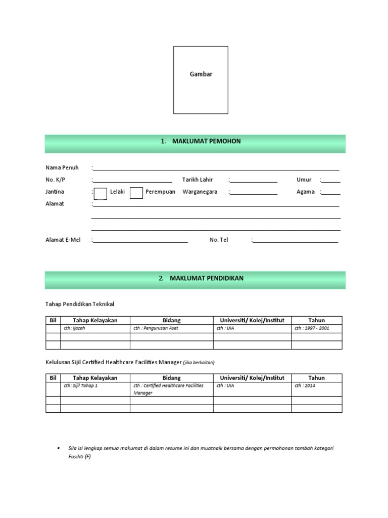 FM Resume Template | PDF