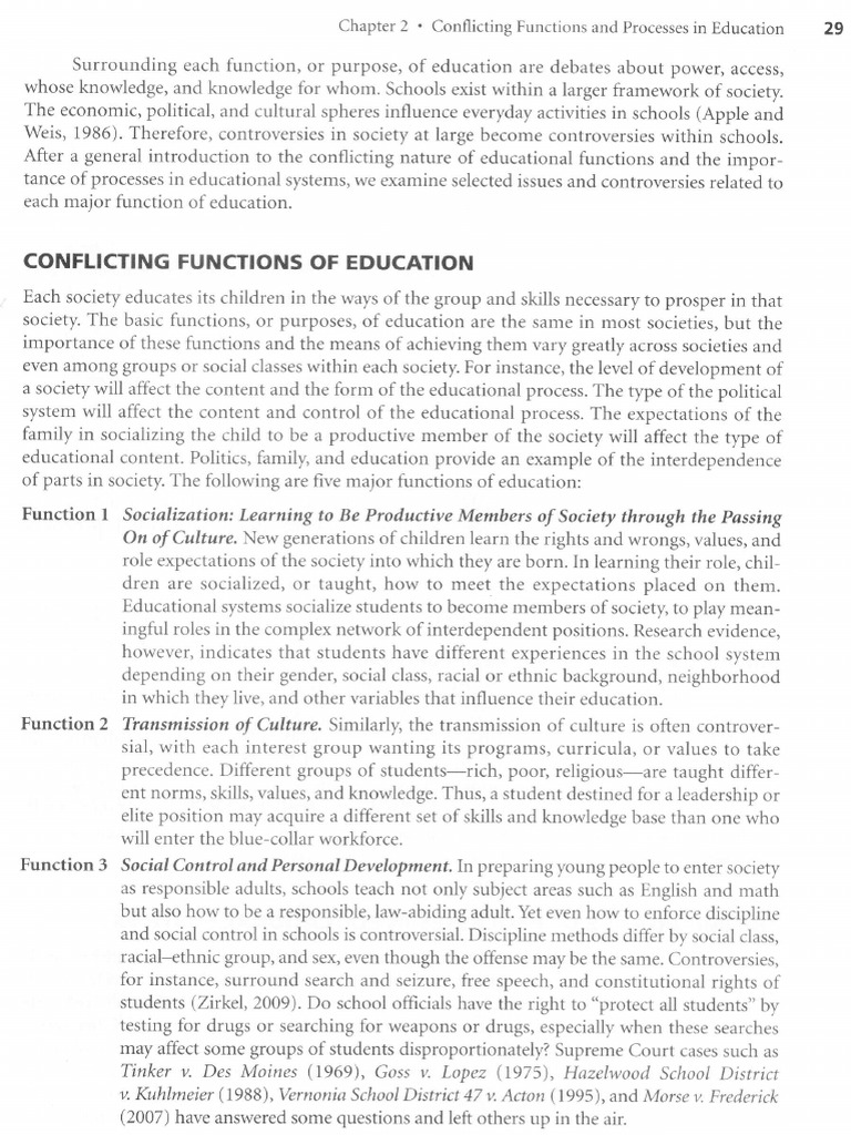 Functions of Education | Download Free PDF | Society | Socialization