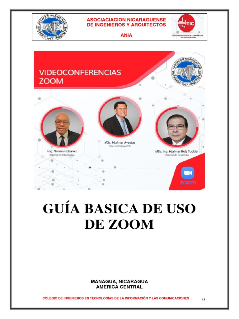 Guía de Uso de Zoom para Usuarios | PDF | Videotelefonía | Internet