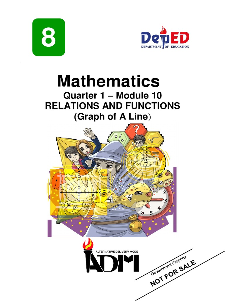 Math8 Q1 Mod10 Realations and Functions (Graph of A Line) v2 | PDF ...