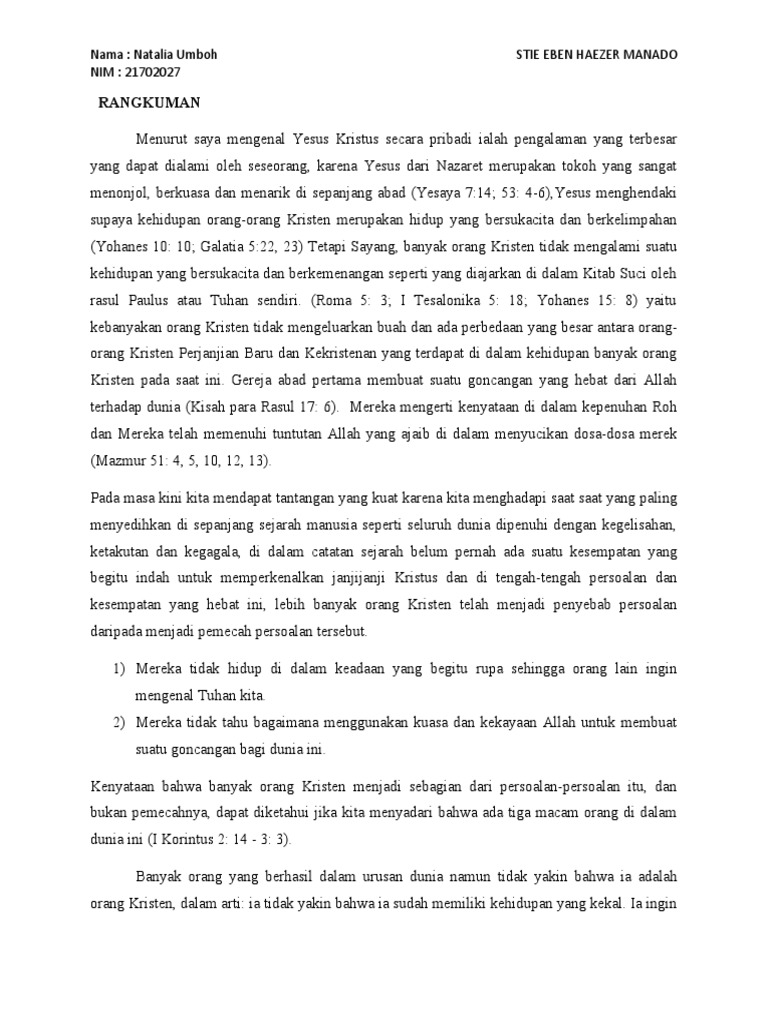 Kerohanian Kristen | PDF