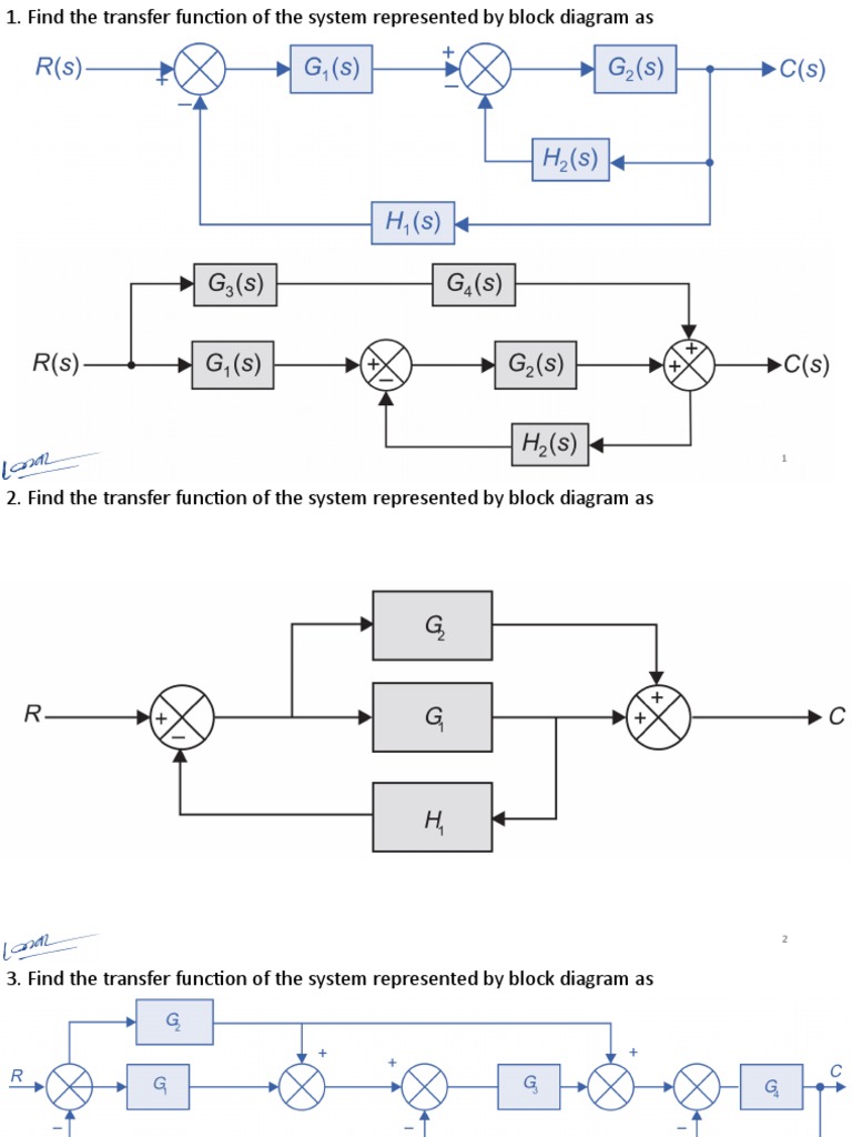 Ex Transfer Functions | PDF | Telecommunications Engineering | Teaching Mathematics