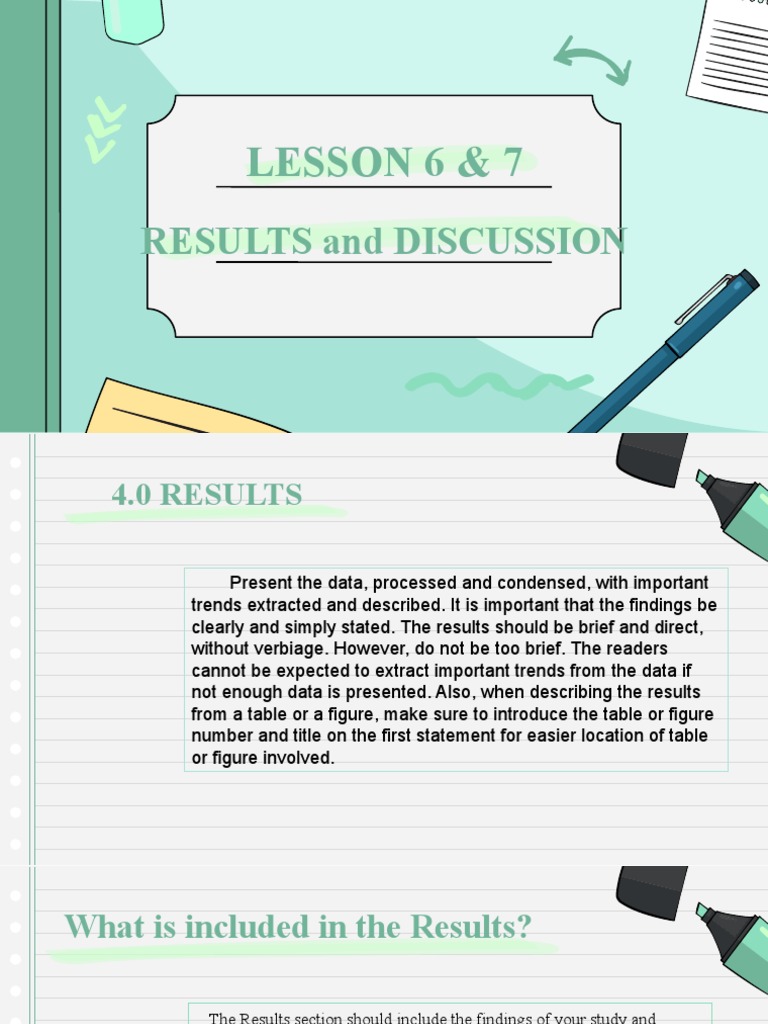 Results and Discussion in Research Papers | PDF | Statistics | Thesis